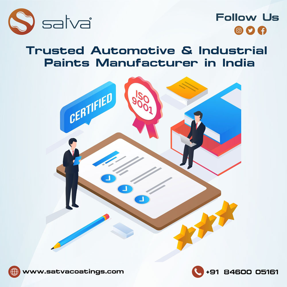 Trusted Automotive & Industrial Paints Manufacturer in India